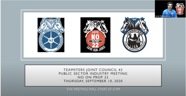 Joint Council 42: No on Prop 22 - International Brotherhood of Teamsters