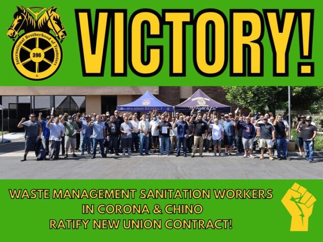 Waste Management Workers in Corona and Chino Ratify New Union Contract ...