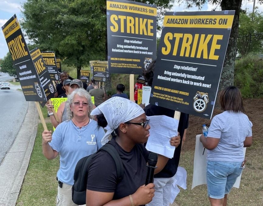 Teamsters Amazon Strike Expands to Atlanta Area Warehouse ...