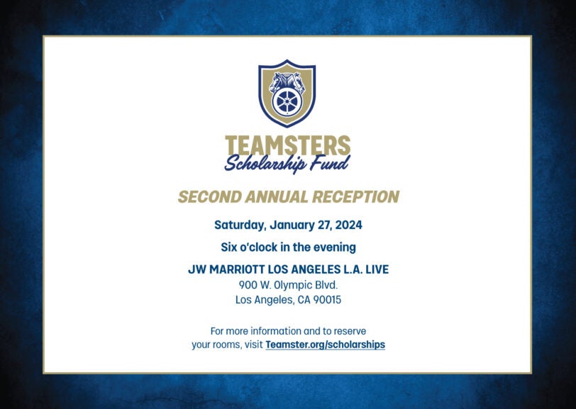 Teamsters Scholarship Fund - International Brotherhood of Teamsters