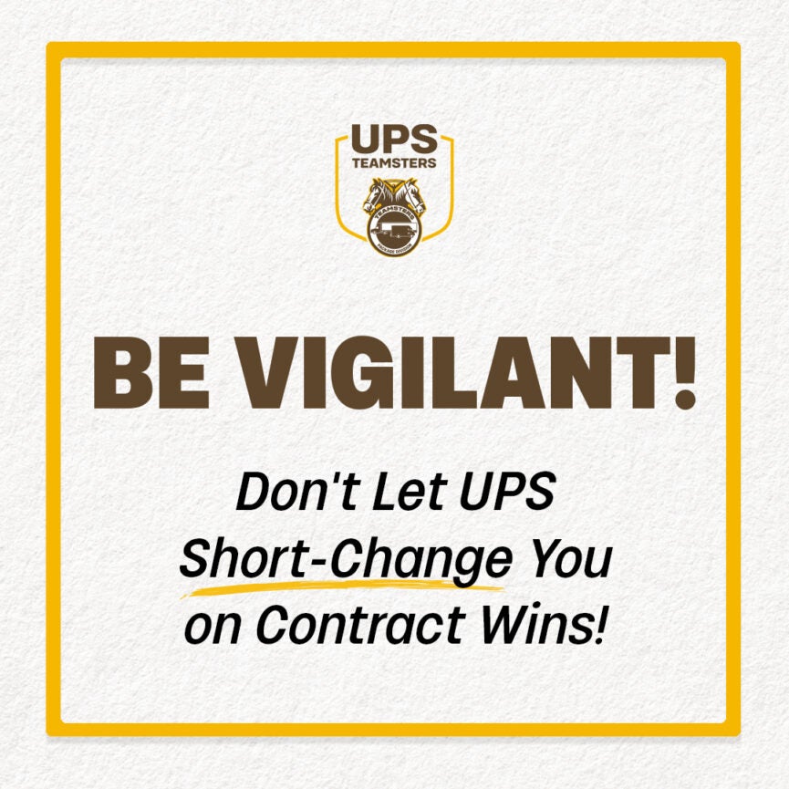 KEEP A WATCH ON WAGES - International Brotherhood of Teamsters