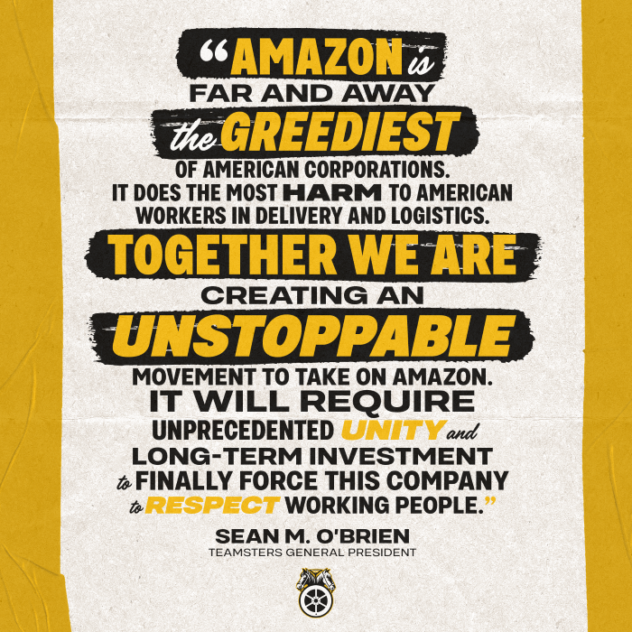 Amazon Labor Union Formally Affiliates with Teamsters - International ...