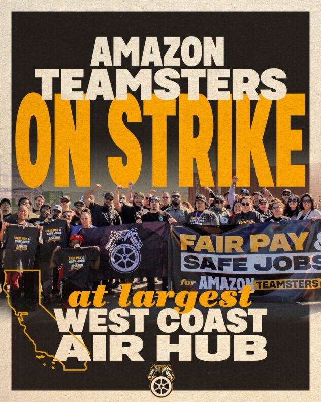 Teamsters at KSBD Air Hub Join Largest-Ever U.S. Strike Against Amazon ...