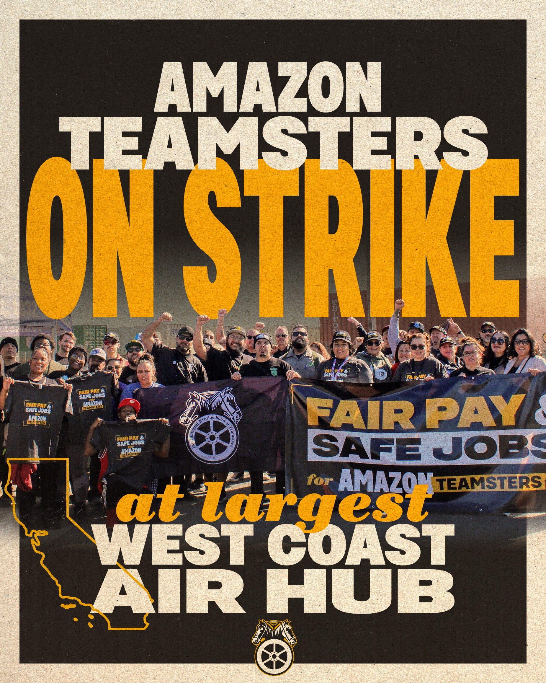 Teamsters at KSBD Air Hub Join Largest-Ever U.S. Strike Against Amazon - International ...