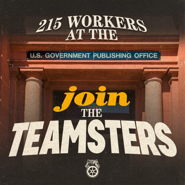 U.S. Government Publishing Office Workers Join Teamsters Union ...