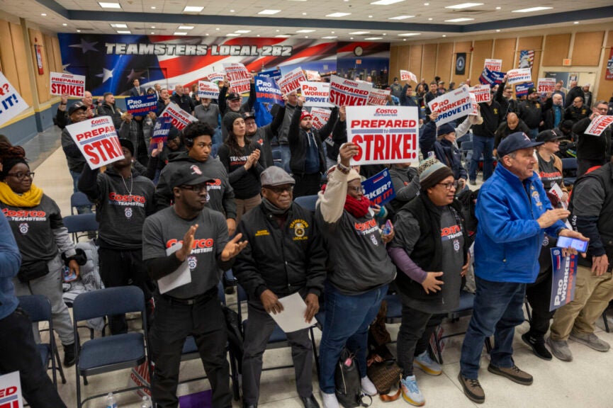 Costco Teamsters Rally, Practice Picket in Long Island Ahead of Contract Deadline ...