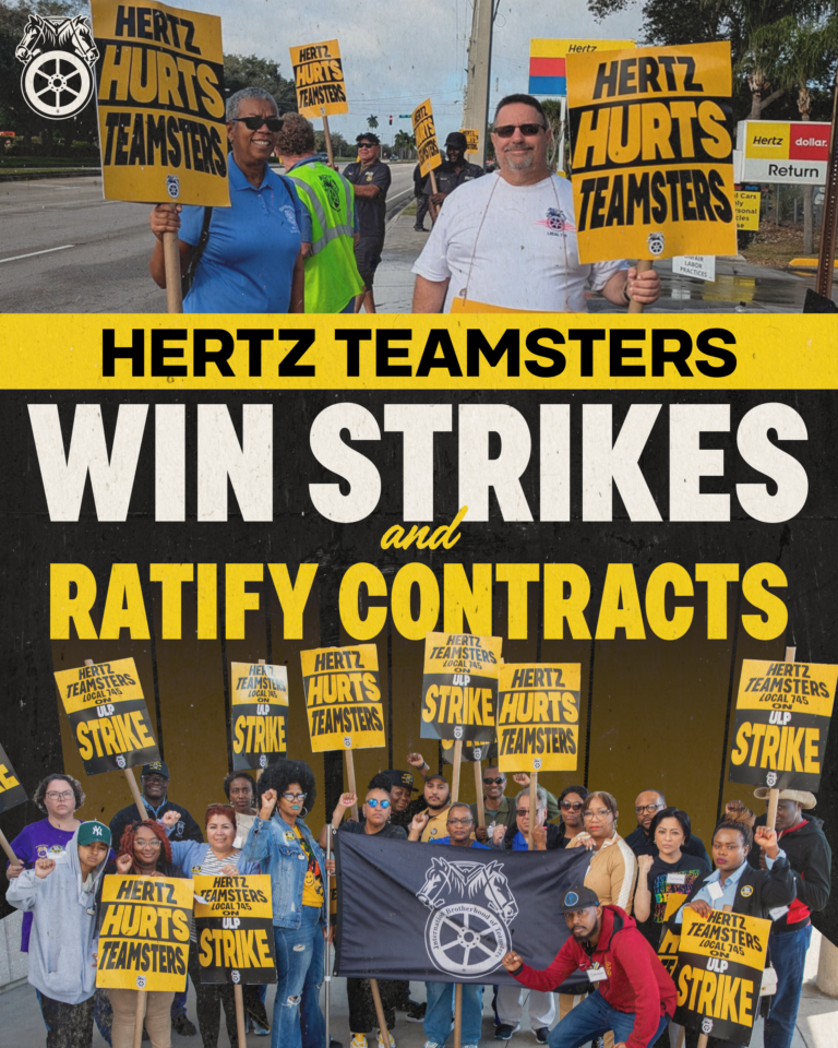 Hertz Teamsters in Texas and Florida End Strikes, Ratify Contracts ...
