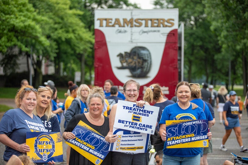 Rally for Teamsters Nurses at Corewell Health East - International ...