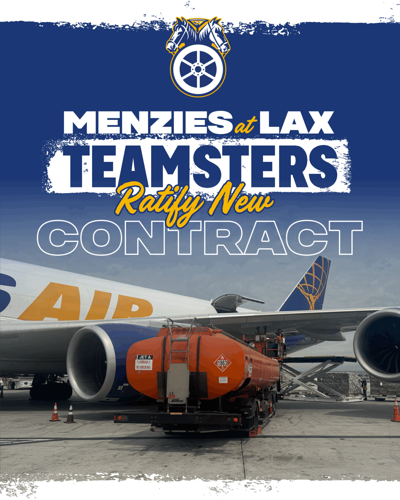 Menzies Aviation Workers at LAX Ratify Strong Teamsters Contract ...